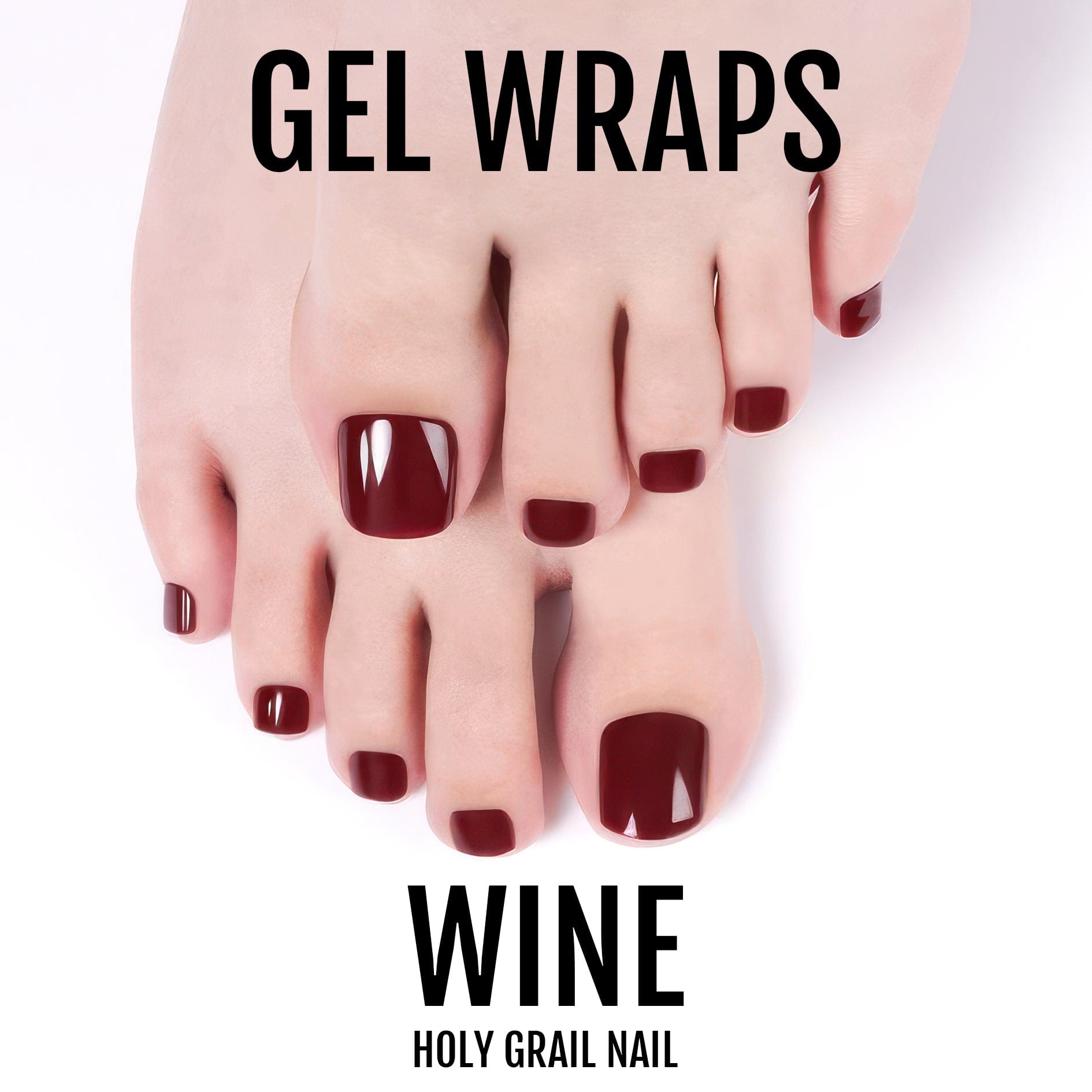 Wine - Gel Pedi Wraps – HOLY GRAIL NAIL